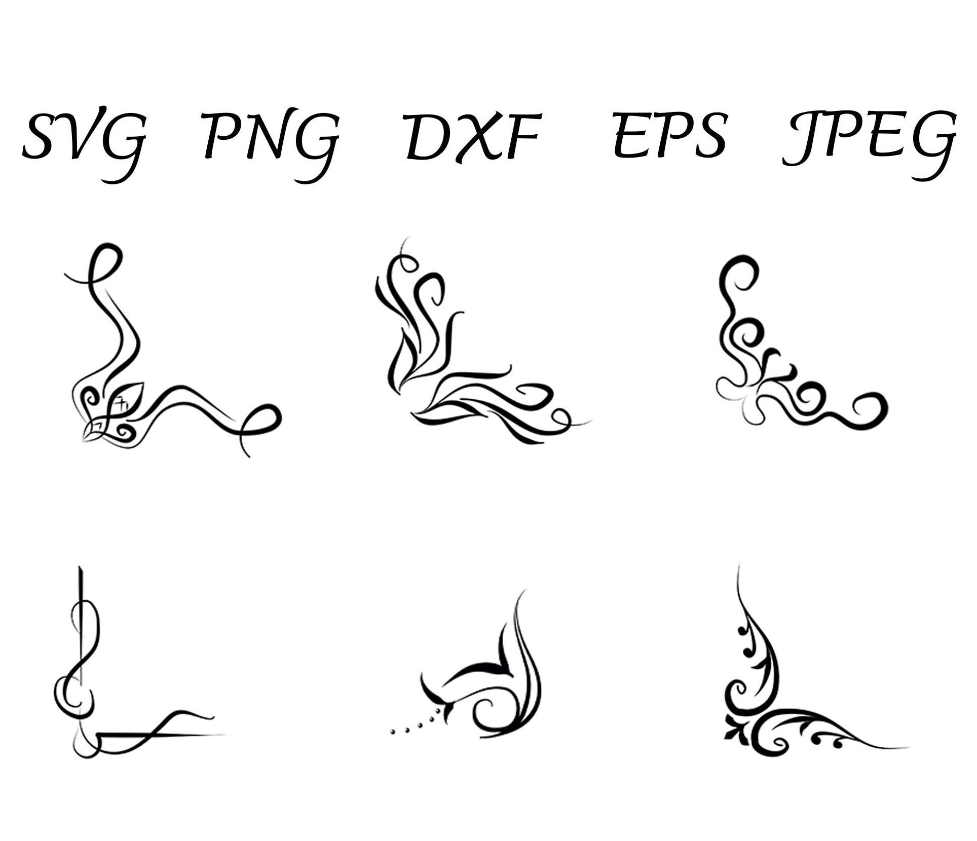 Corner Svg Bundle Corner Frame Svg Png Dxf Eps Jpg Decorative Corners ...