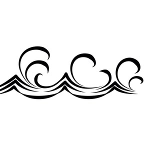 Vague svg océan vague svg png dxf eps vague d'eau svg vague clipart ...