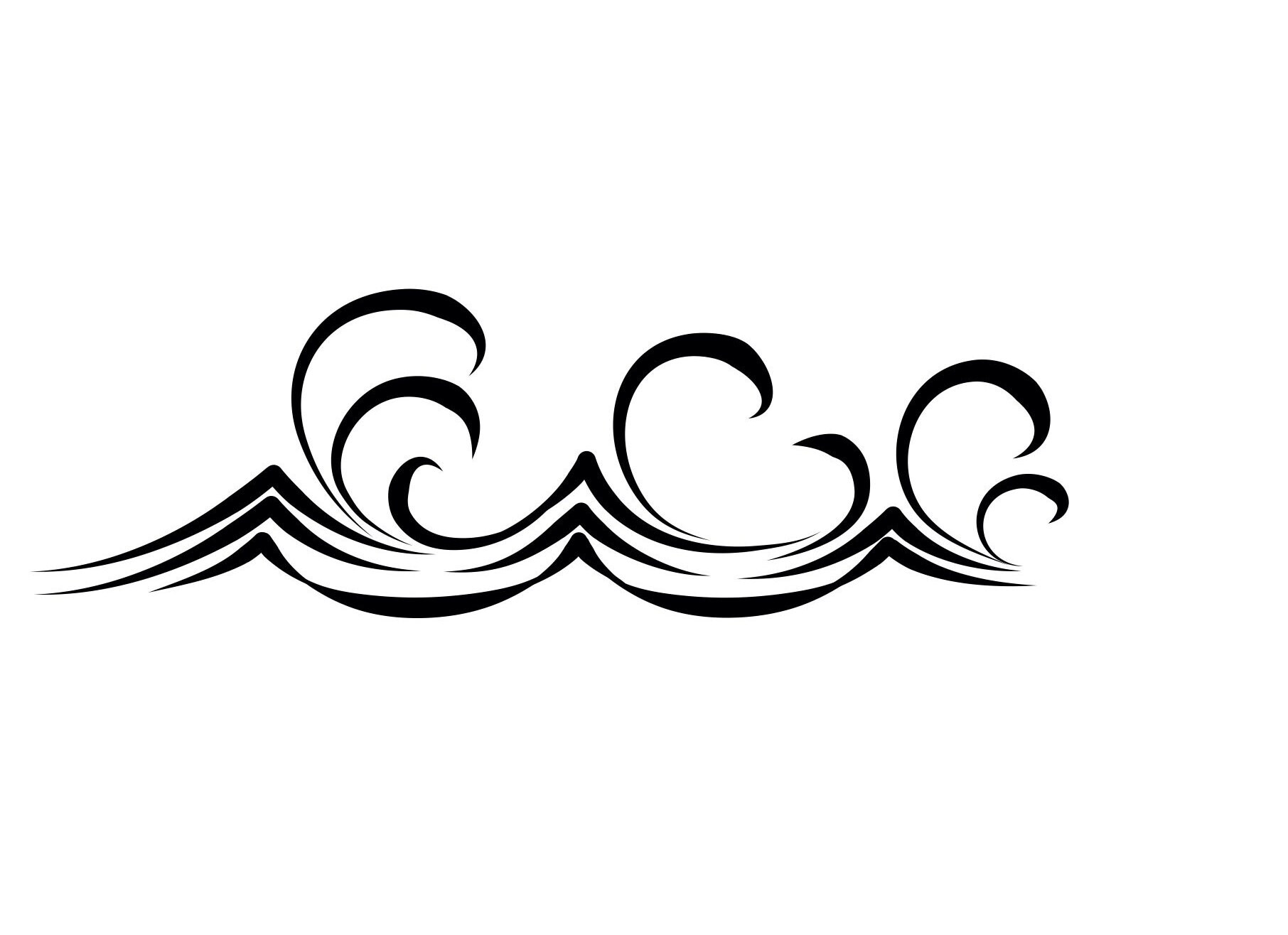 Vague svg océan vague svg png dxf eps vague d'eau svg vague clipart ...