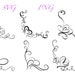 Floral Font Alphabet Rose Svg Png Flower Monogram Svg Wedding Font ...