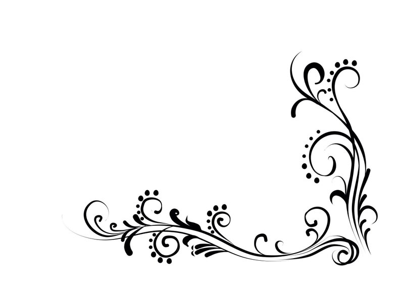Corner Svg Bundle Swirl Svg Png Dxf Eps Border Svg Corner Digital