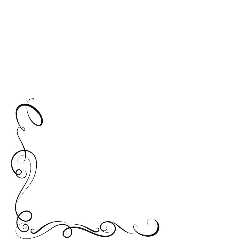 Corner Frame Svg Png Swirl Border Designs Ornate Frame Corner Flourish ...