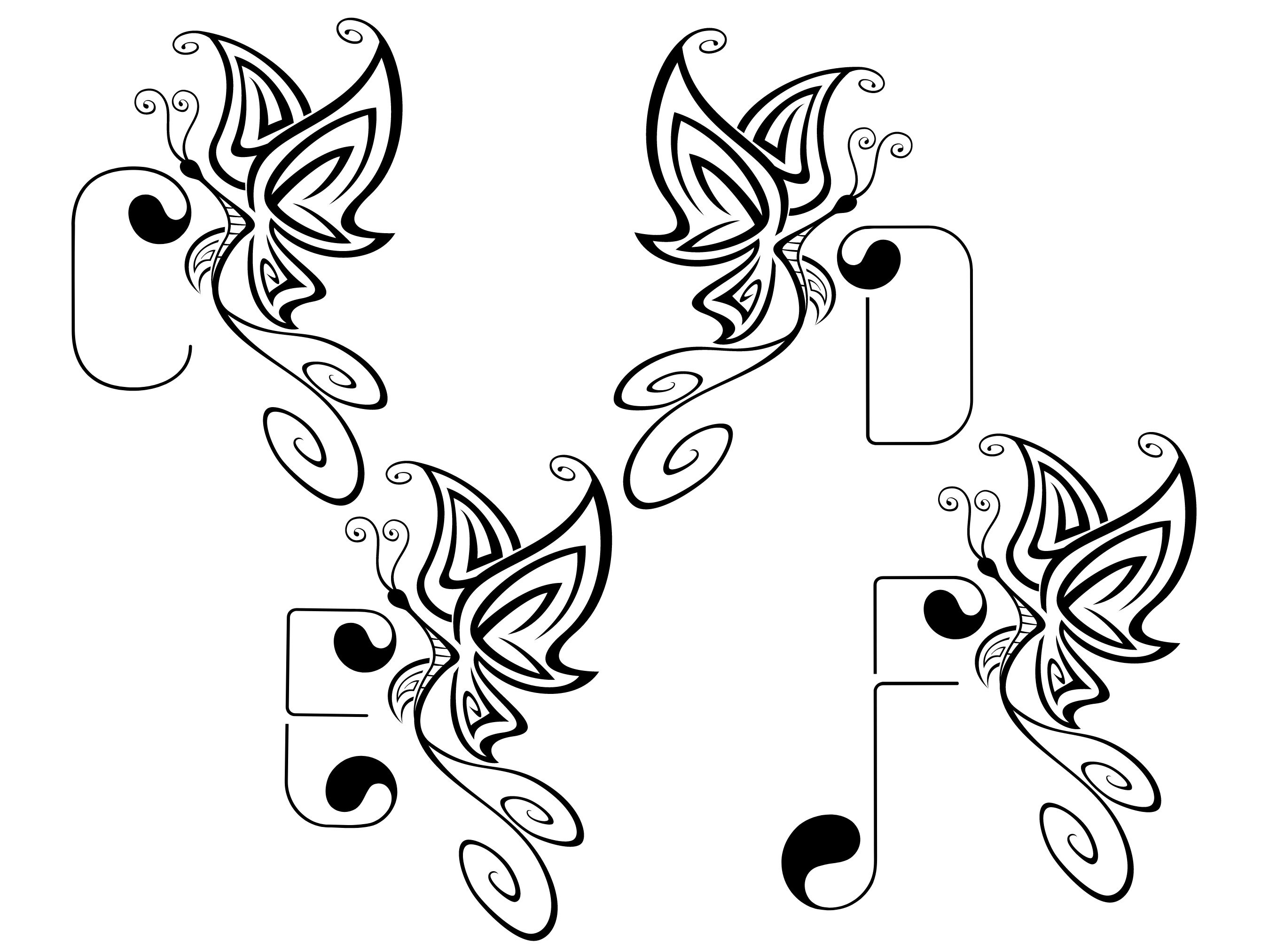 Butterfly Font Svg Png Butterfly Alphabet Fancy Monogram Font Butterfly ...