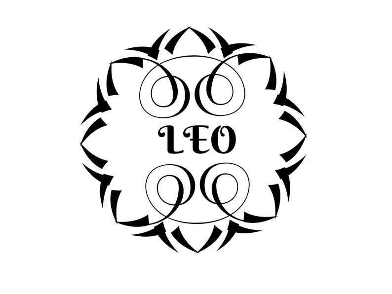 Circle Monogram Svg Dog Tag Design Round Frame Svg Pet Name Tag ...