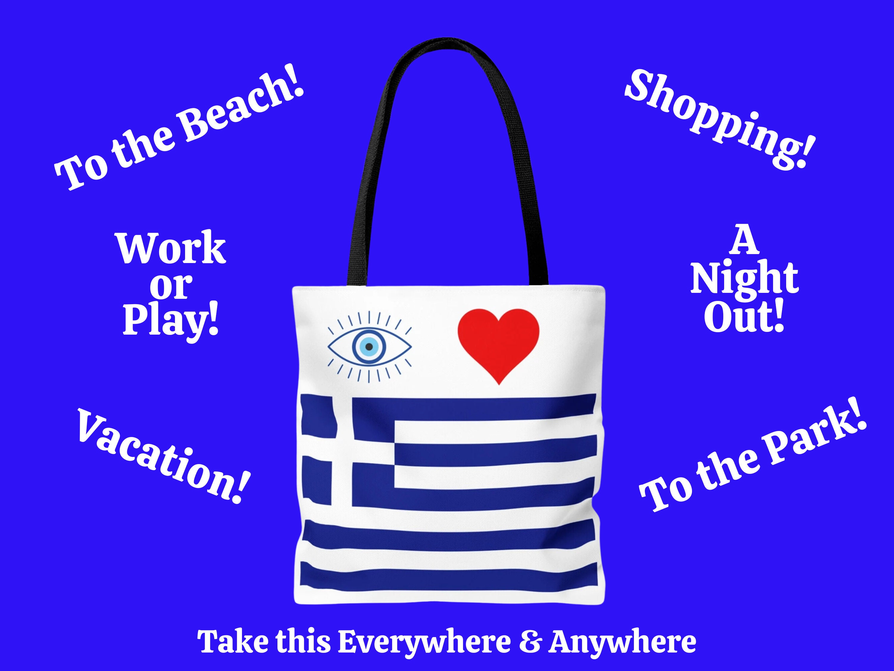 Greek God, Greek Tote Bag, Cute Tote Bag, Custom Tote Bag, Boat Tote ...