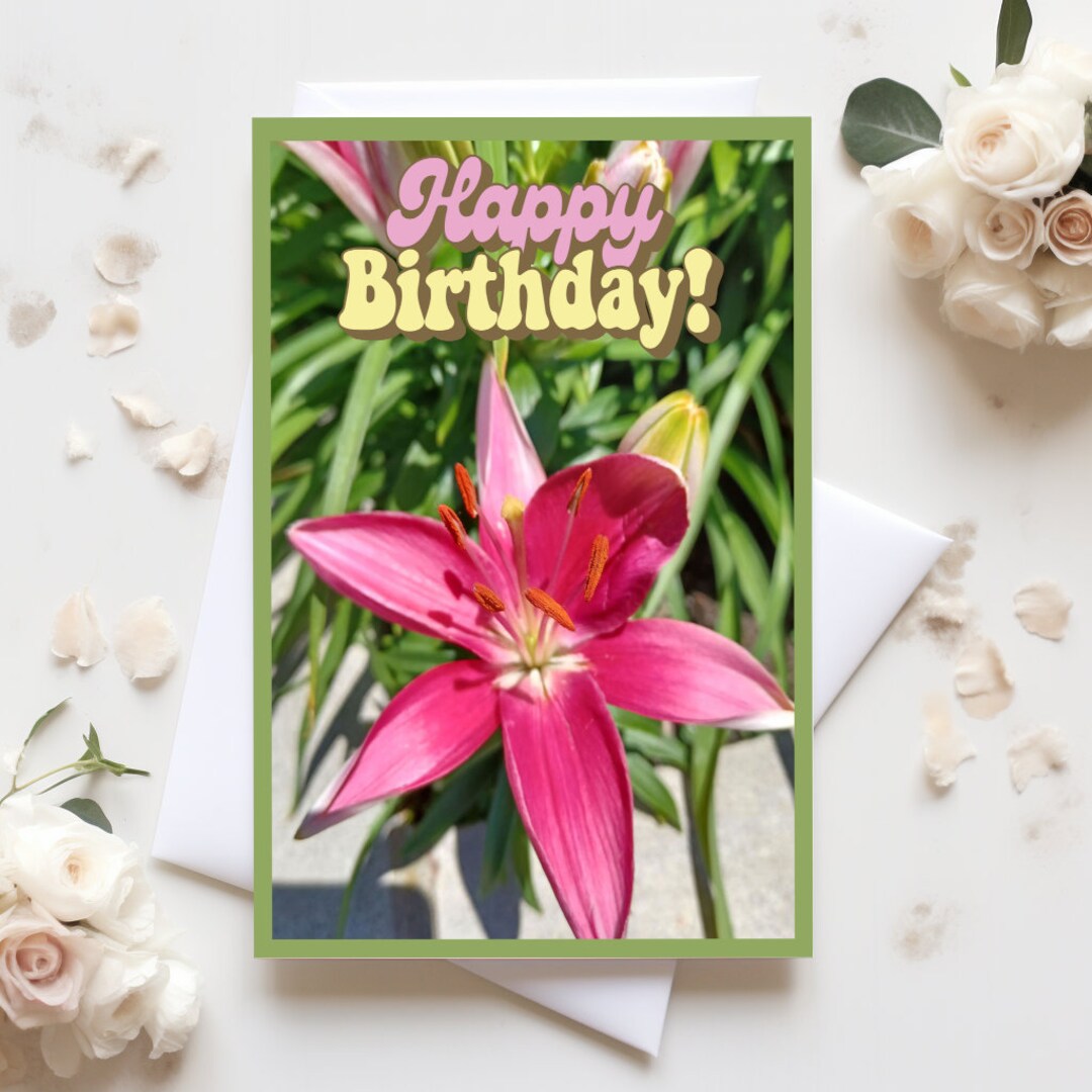 Happy Birthday Card, Birthday Card, Gift for Her, Printable Card ...