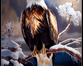 American Bald Eagle 1 Counted Cross Stitch Patterns Printable Chart PDF ...