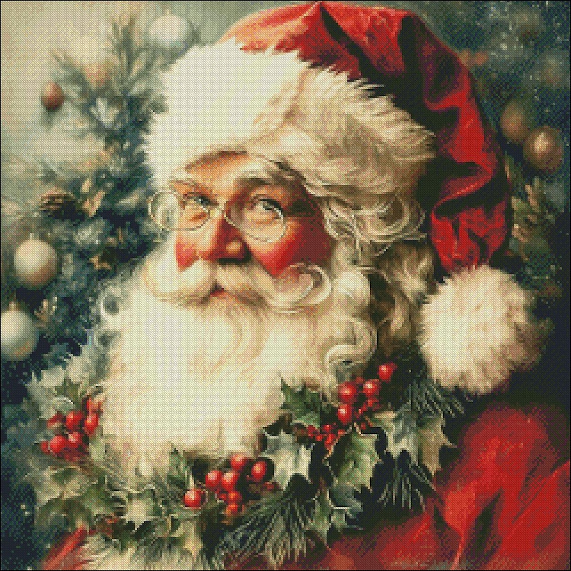 Christmas Santa Cross Stitch Patterns - Santa Claus 69 - Printable ...