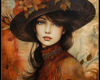 Victorian Lady 2 Counted Cross Stitch Patterns Printable Chart PDF ...