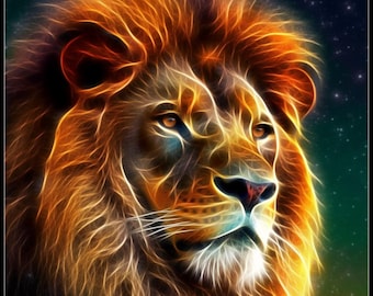 Lion's Head Counted Cross Stitch Patterns Printable Chart PDF Format ...