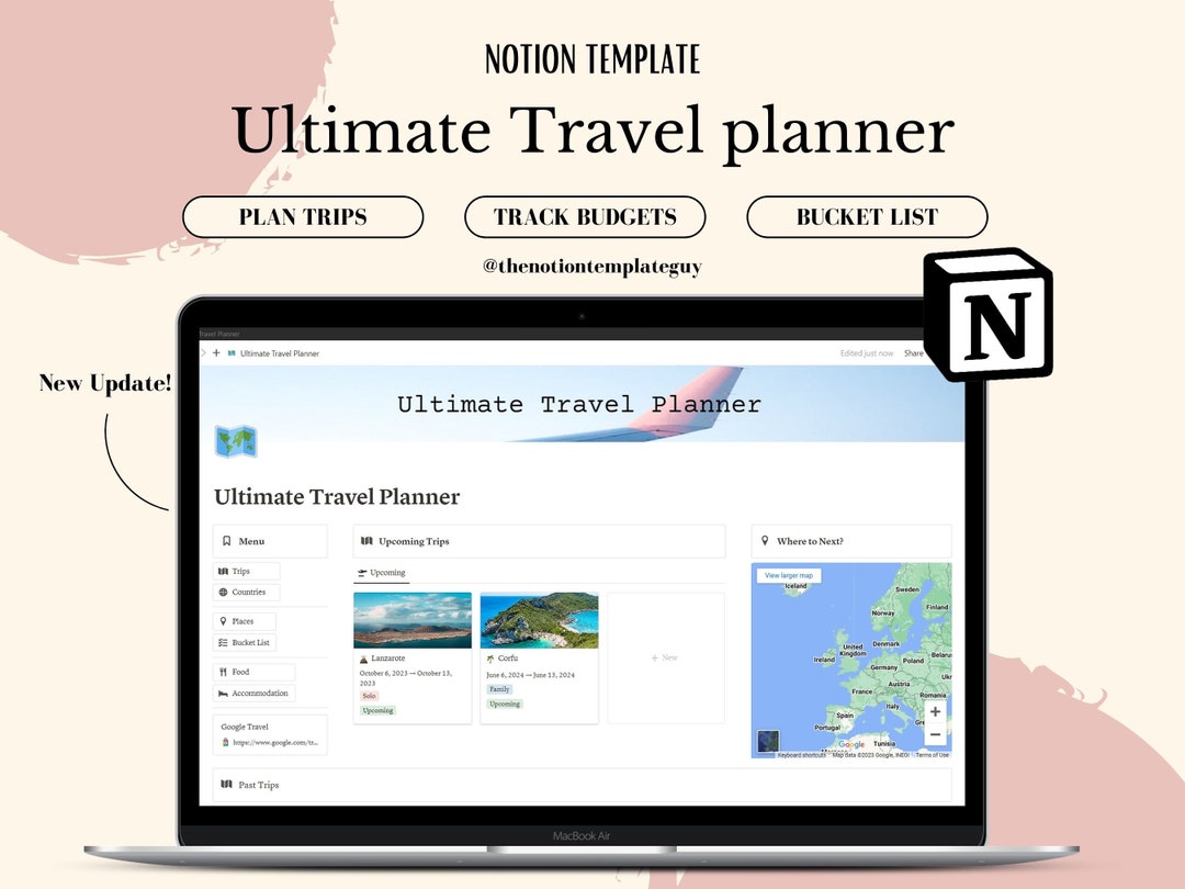Notion Template Ultimate Travel Planner Vacation Planner Holiday ...