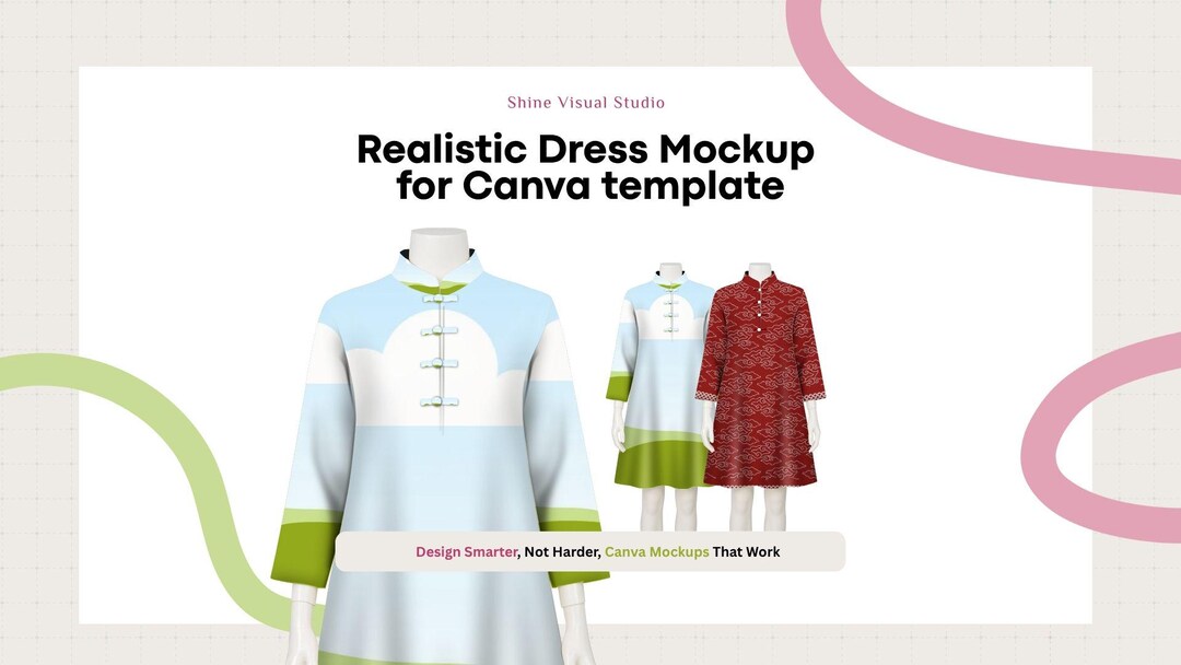Skater Dress Mockup for Canva | Realistic POD Template (digital Fashion ...