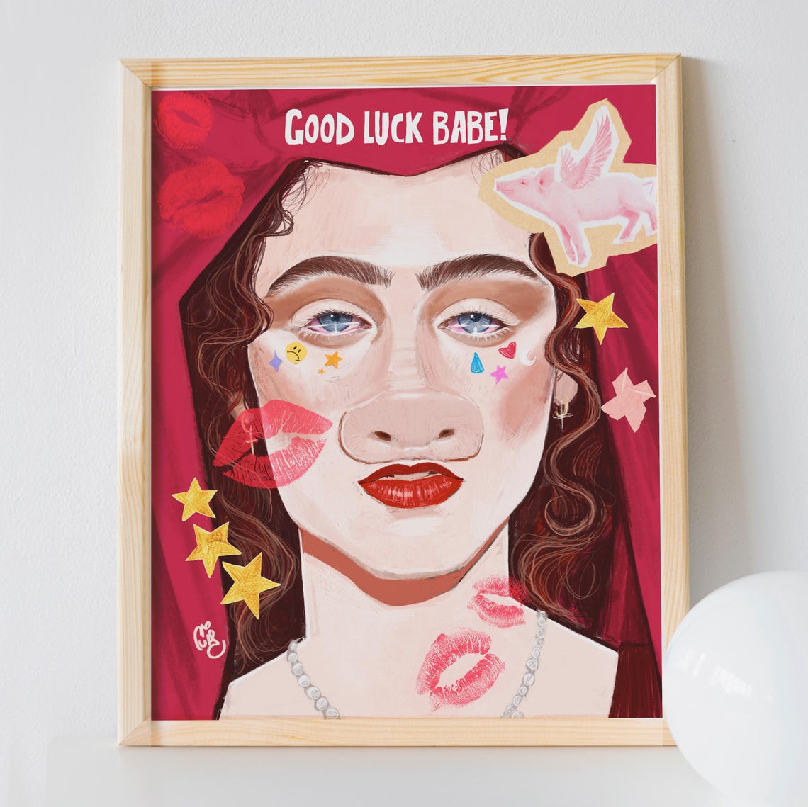 Good Luck Babe! 9”x11” - Matte Vertical Posters (original Design) - Etsy