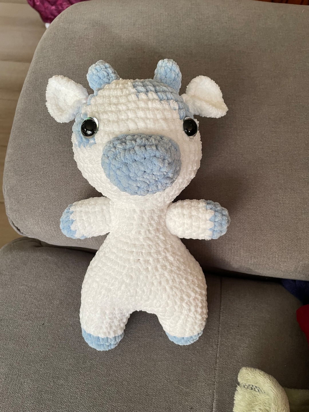 Blue Spotted Cow Amigurumi - Etsy