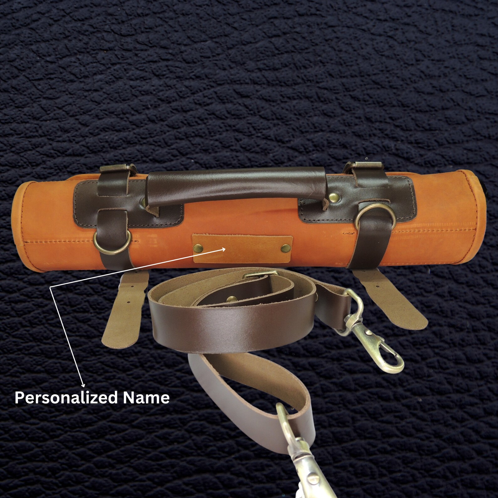 Leather Knife Roll Bag, Handmade Chef Knife Roll, BBQ Leather Tool Bag ...