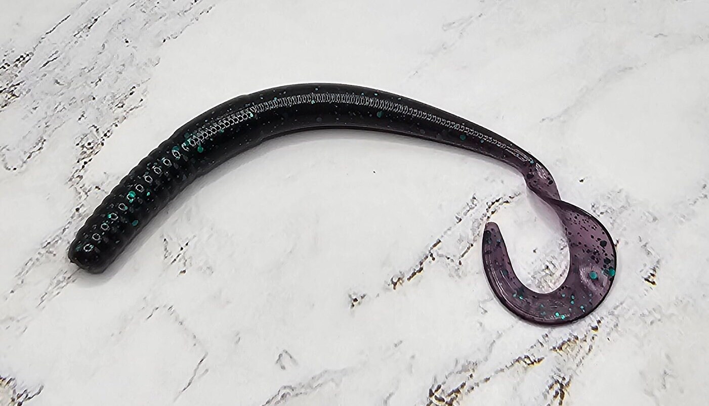 4 Zoomer Worm 20 Each / Custom Bass Fishing Lures / - Etsy