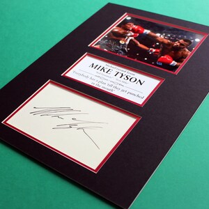 MIKE TYSON AUTOGRAPH Artistic Display Iron Mike / Kid Dynamite - Etsy