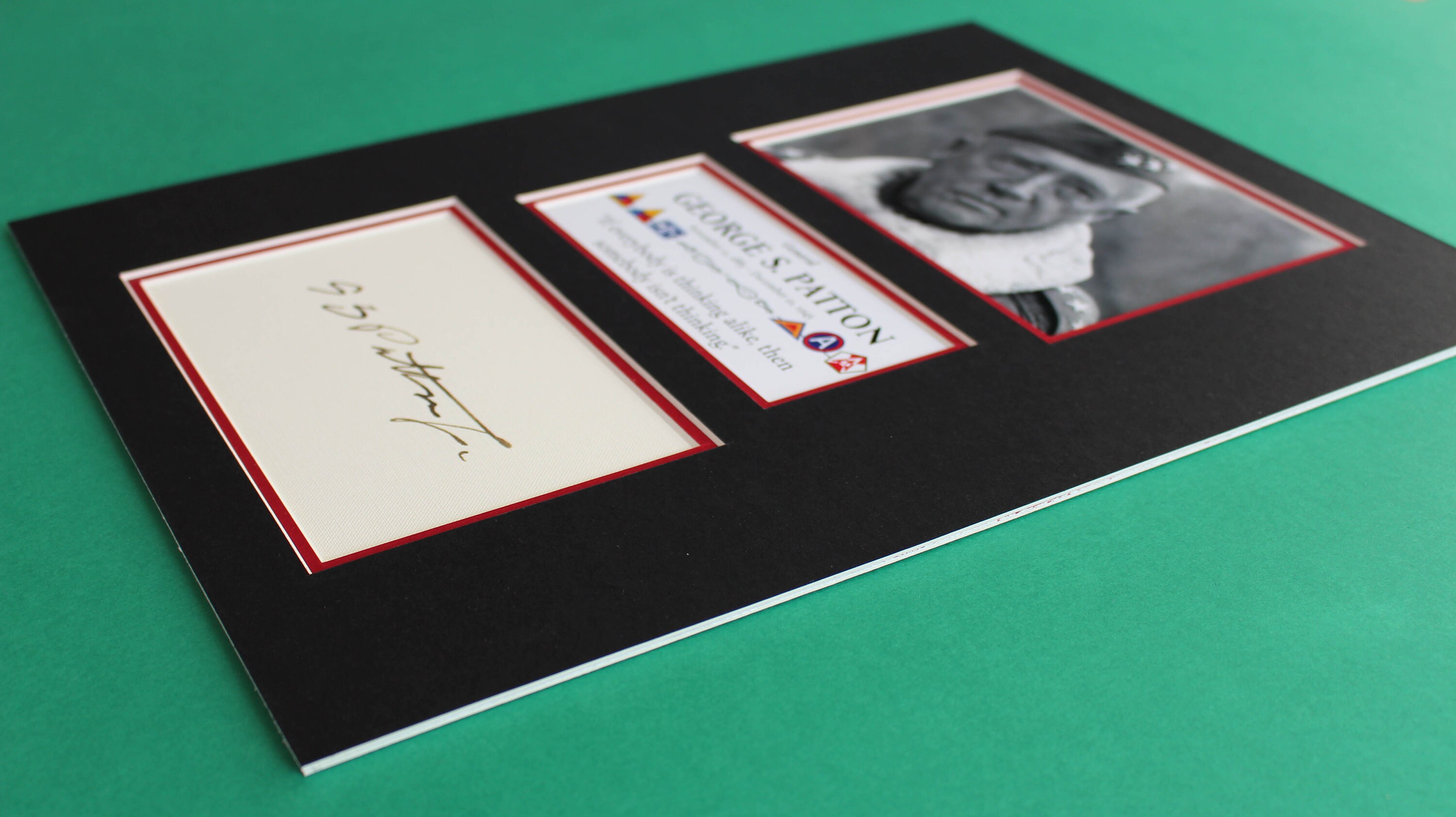 GEORGE S. PATTON AUTOGRAPH Artistic Display WW2 General - Etsy