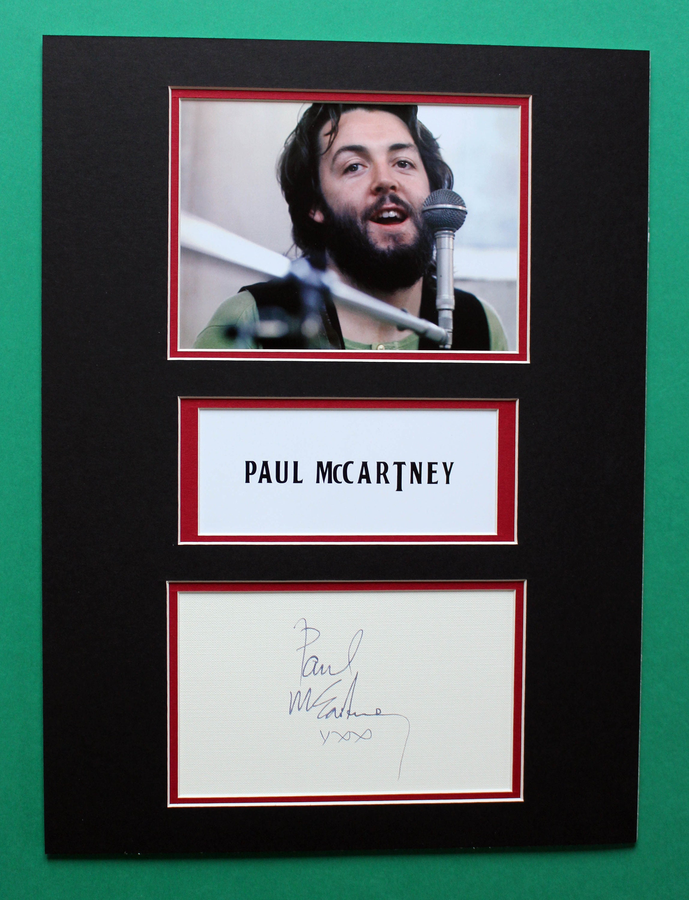 PAUL Mccartney AUTOGRAPH Artistic Display the Beatles - Etsy