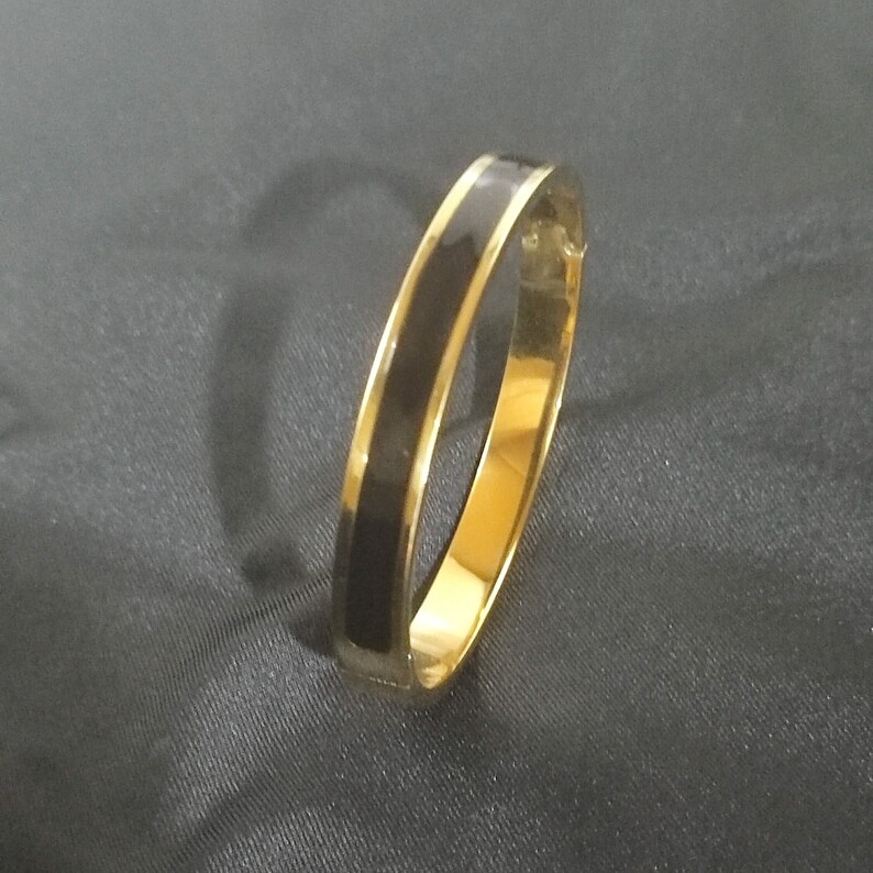 18K Enamel Bangle Black Black Gold Bangle Woman for Bangle Colorful ...