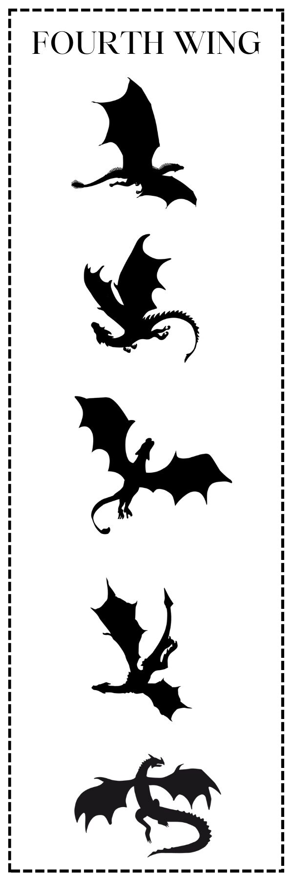 Fourth Wing DIGITAL Bookmarks - Etsy