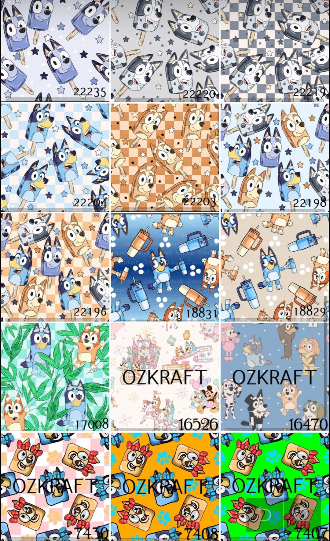 Blue Dog Heeler Canopy for Wonderfold Wagon, Rainbow Baby, or Joymor ...