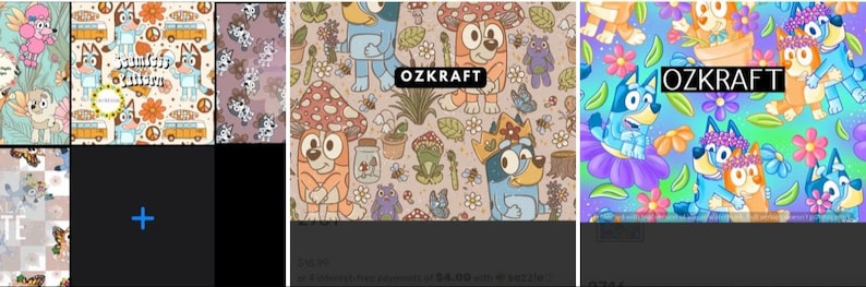 Blue Dog Heeler Canopy for Wonderfold Wagon, Rainbow Baby, or Joymor ...