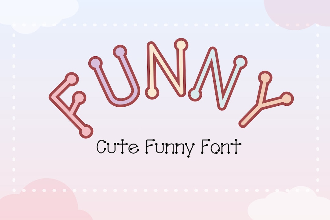 Funny Font : Cute Fonts,love Fonts,procreate Fonts,canva Fonts, Kids ...