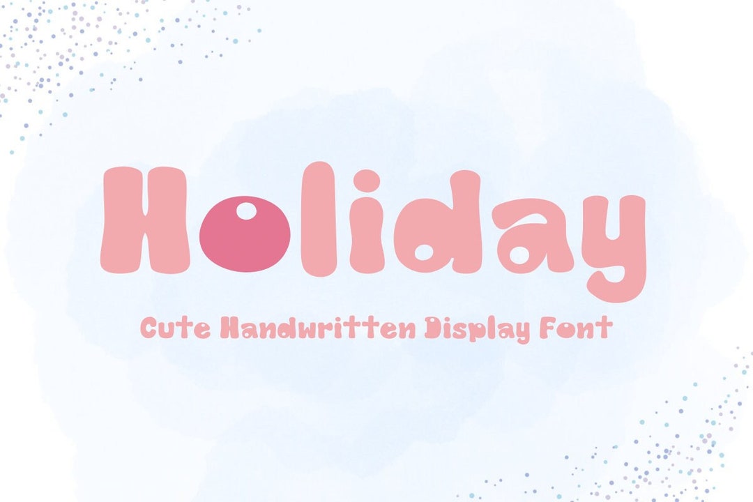 Holiday Font : Groovy Font, Christmas Font, Retro Christmas Font, Cute ...