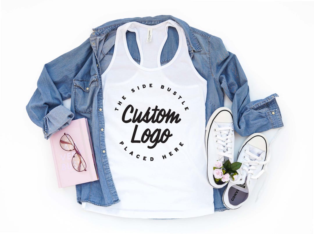 Custom Logo Art Tank Top| Bella Canvas 6008 Razorback Tank Top| Custom ...