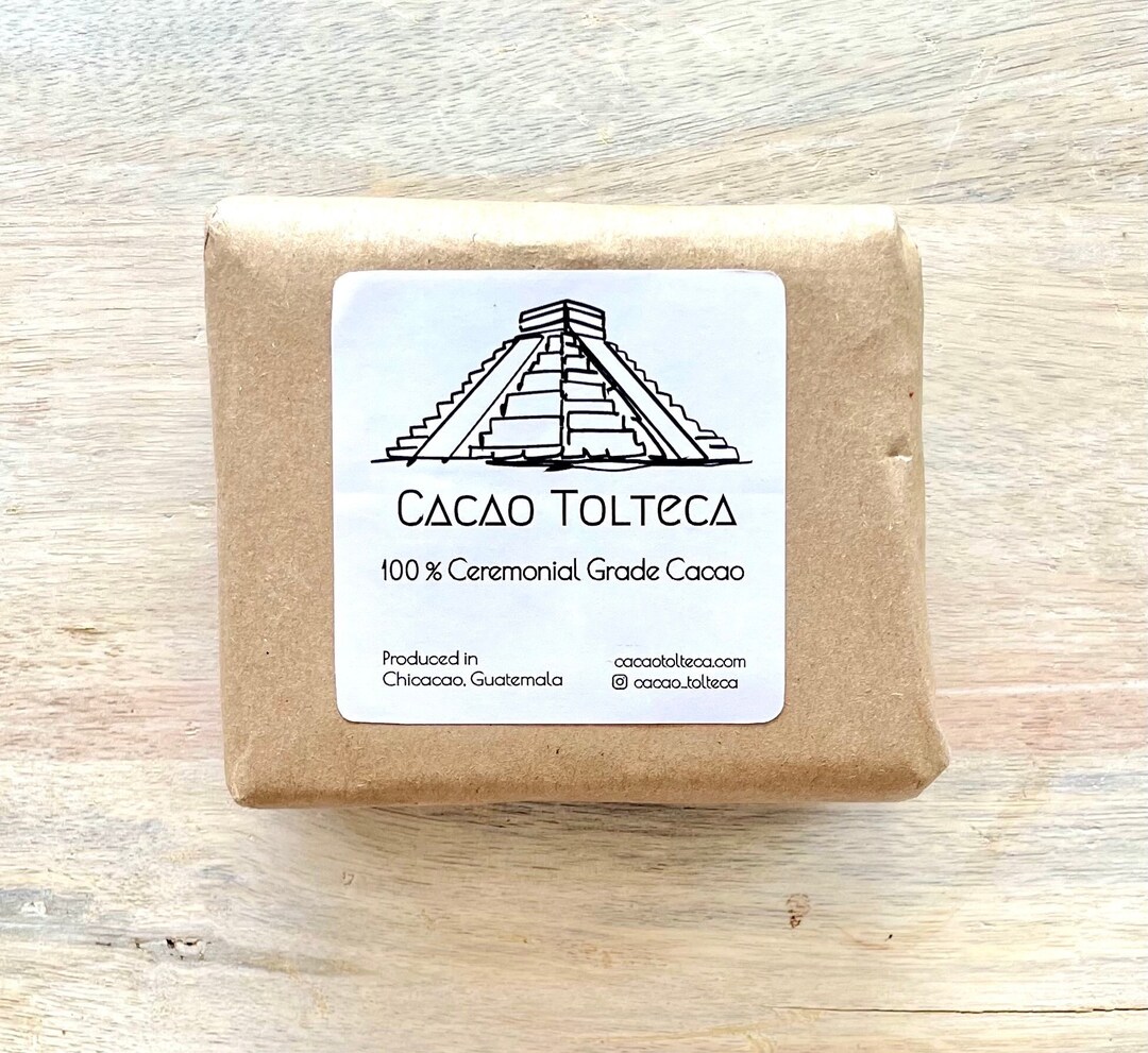 Ceremonial Cacao Block 8oz | Pure Criollo Guatemala | Small Batch ...