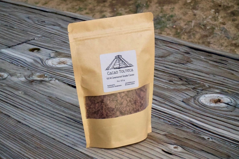 Ceremonial Cacao Block 8oz | Pure Criollo Guatemala | Small Batch ...
