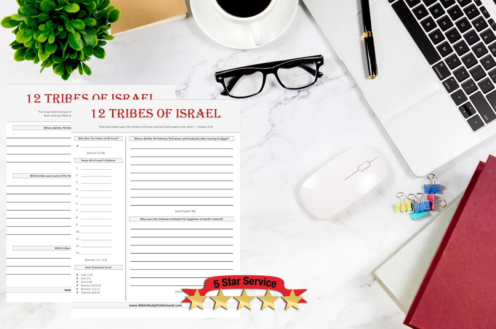 The 12 Tribes - Printable Bible Study Worksheet - Etsy