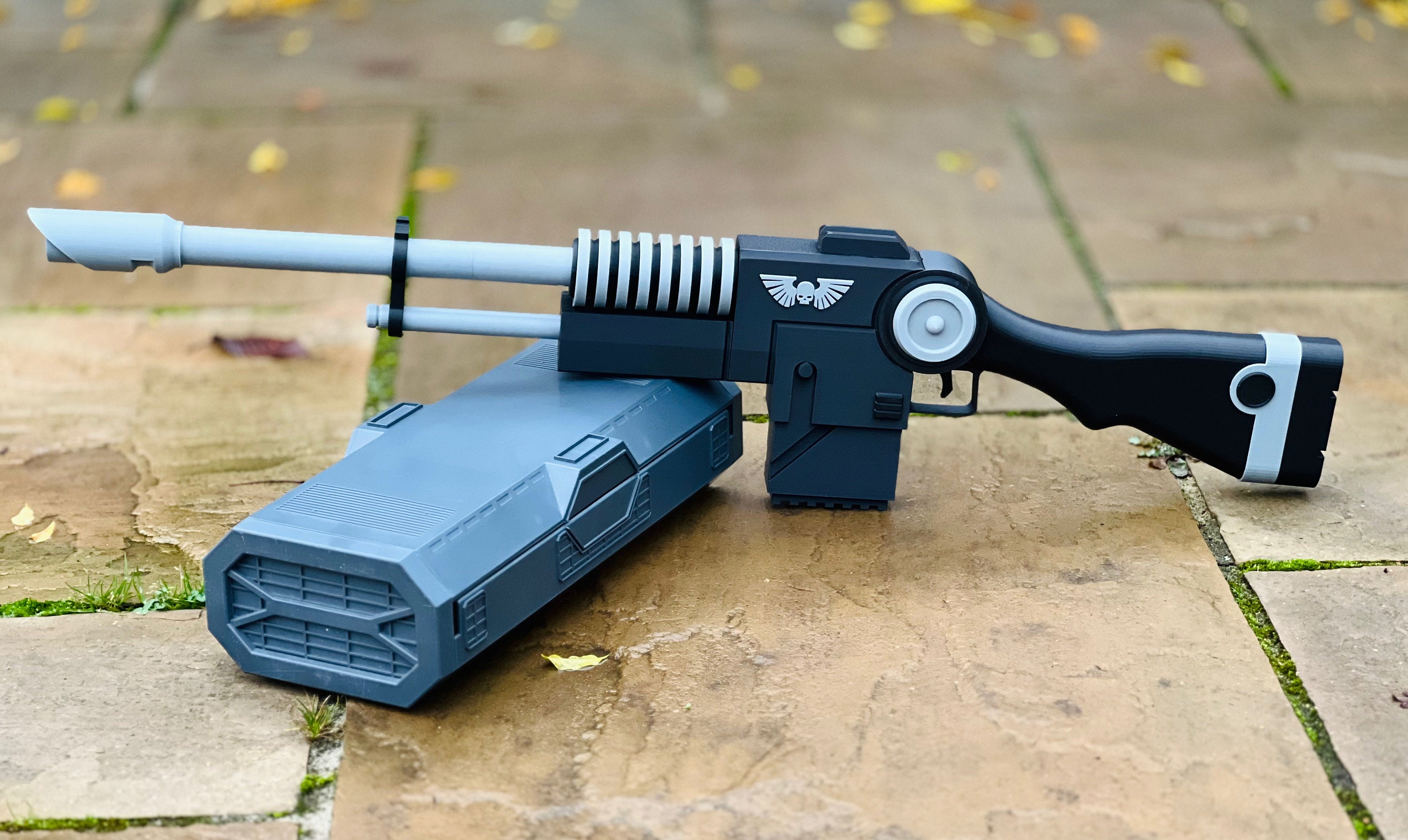 Lasgun 3D Printed Kit Lucius Pattern Cosplay, Life Size Warhammer 40K ...