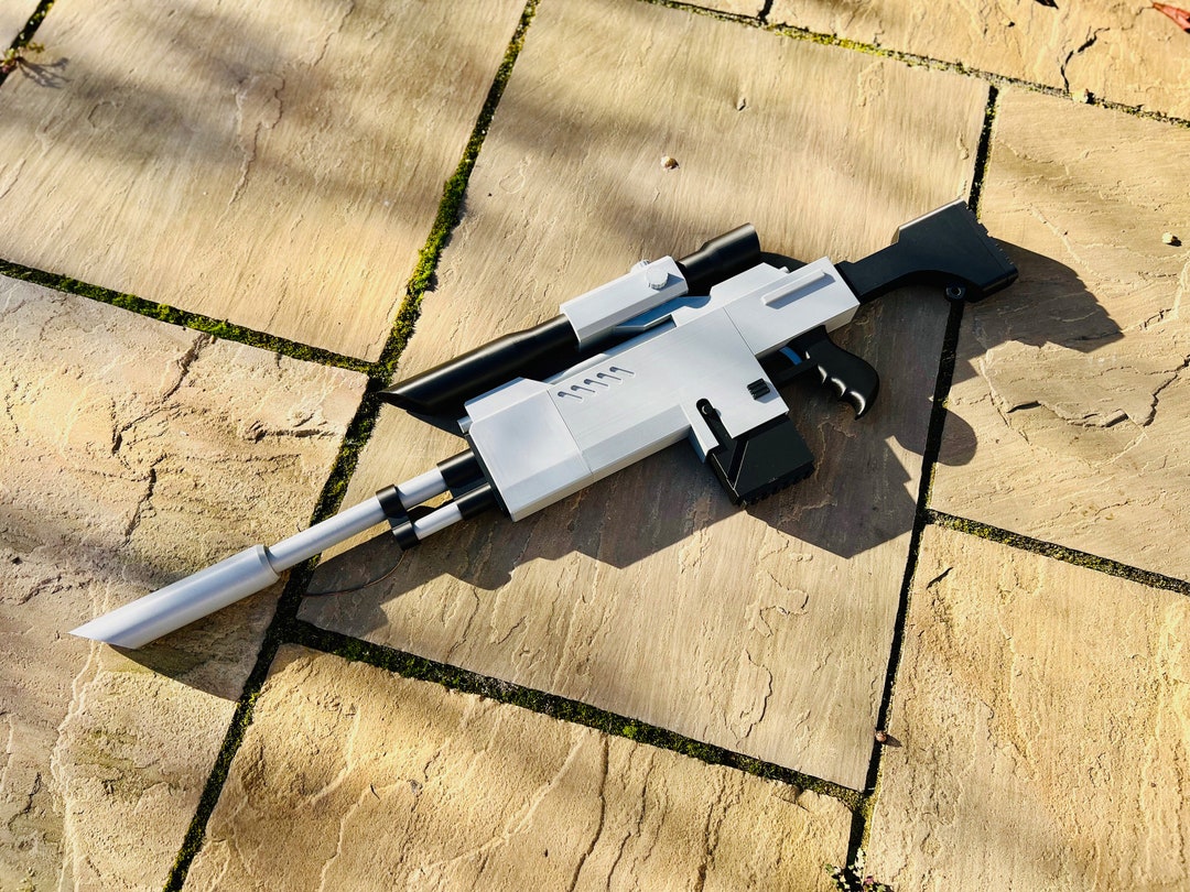 Long-las Lasgun Sniper 3D Printed Kit Cosplay, Life Size Warhammer 40K ...