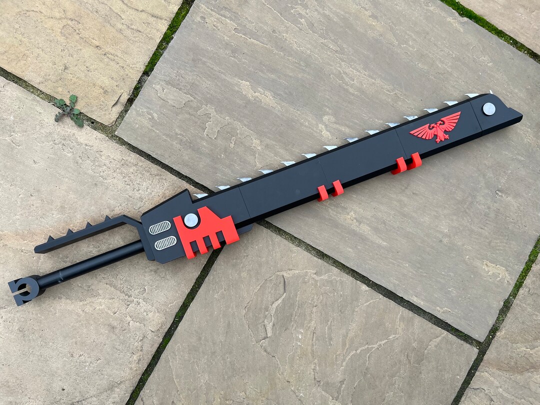 Warhammer 40K Chainsword 3D Printed Kit Cosplay, Life Size Space Marine ...