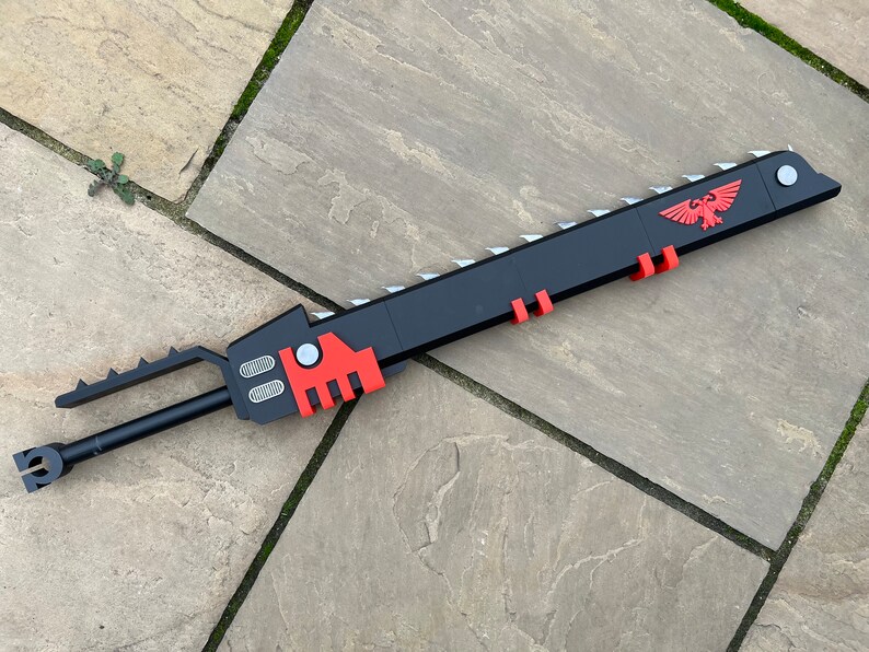 Warhammer 40K Chainsword 3D Printed Kit Cosplay, Life Size Space Marine ...