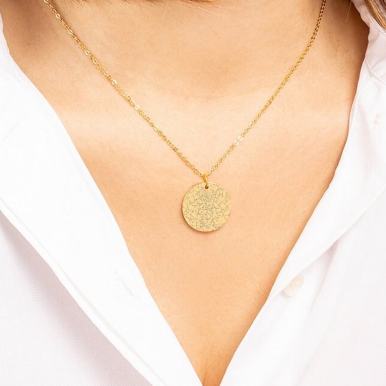 Personalized Stars Map Necklace Under This Sky Custom Star Map Necklace ...