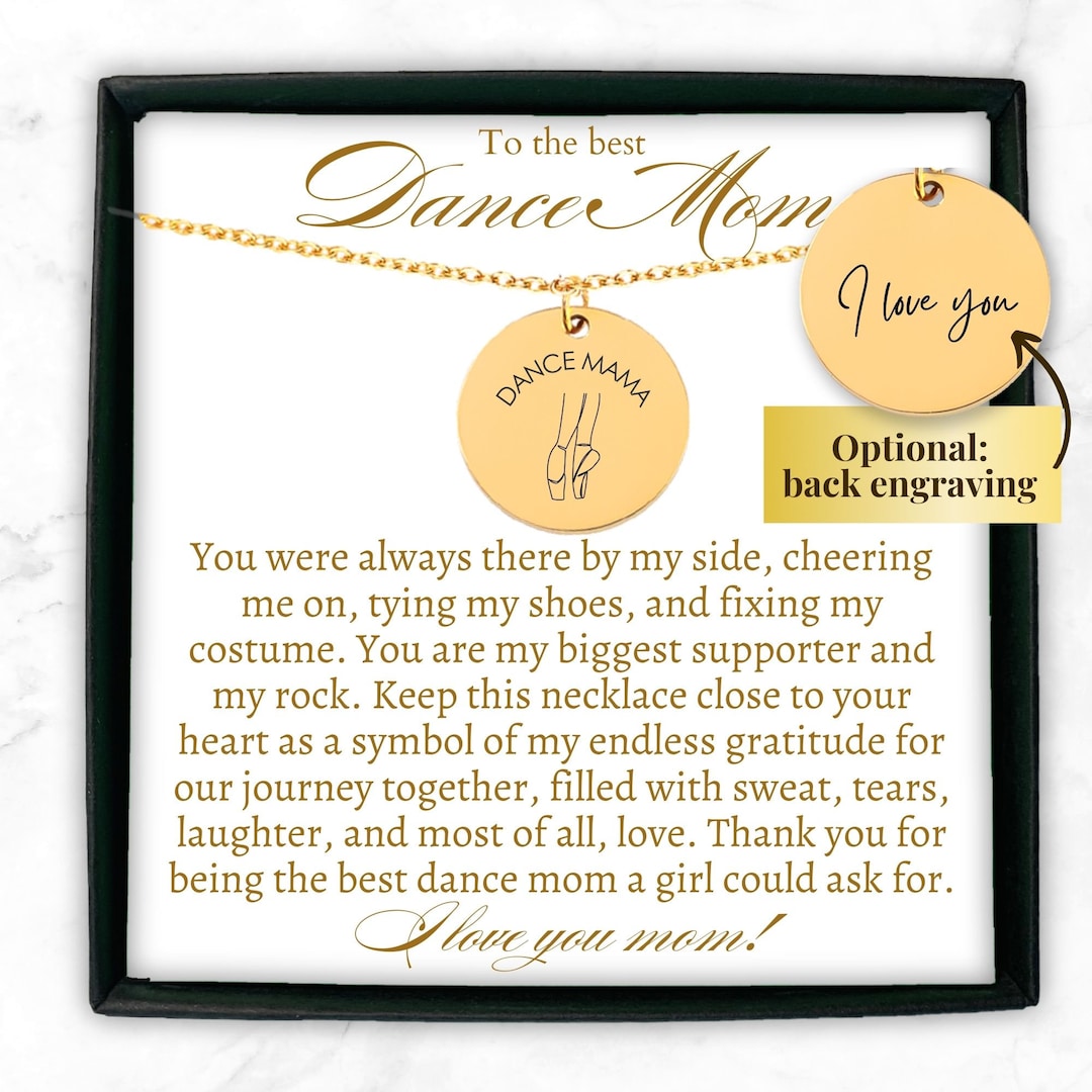 Personalized Dance Necklace for Mom, Dancer Necklace for Mom, Ballet ...