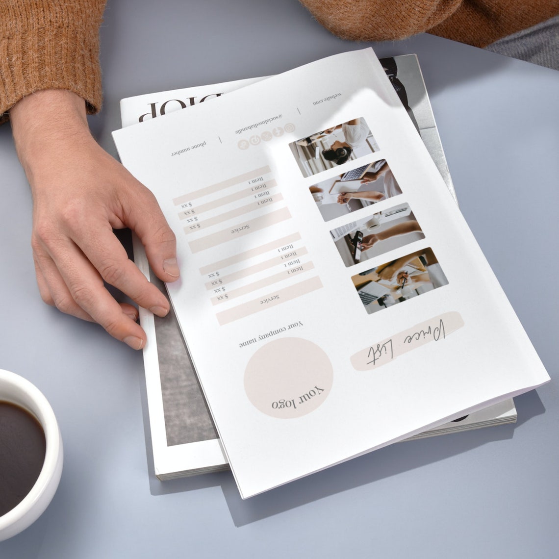 Price List Template and Scan to Pay Template Price List Template Canva ...