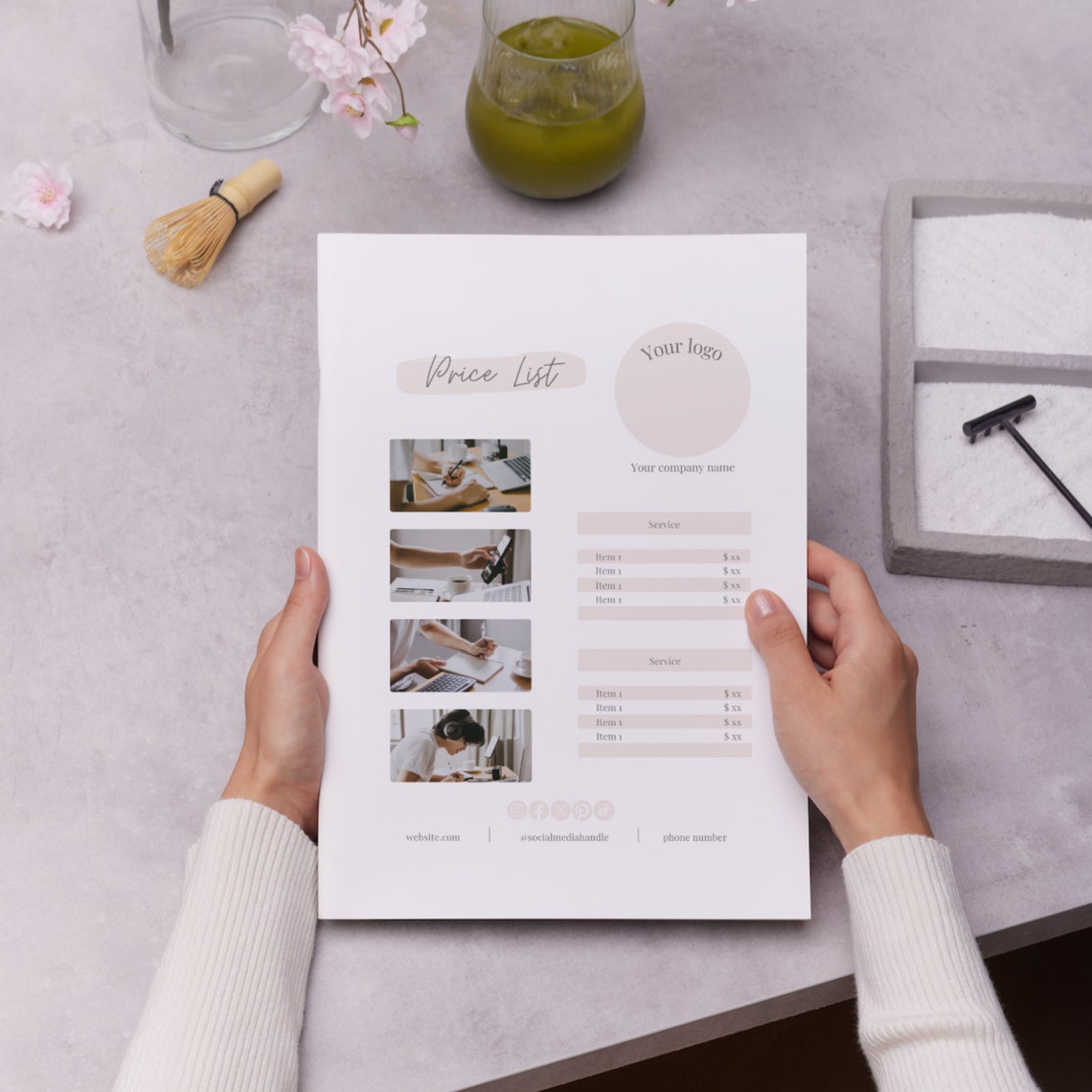 Price List Template and Scan to Pay Template Price List Template Canva ...