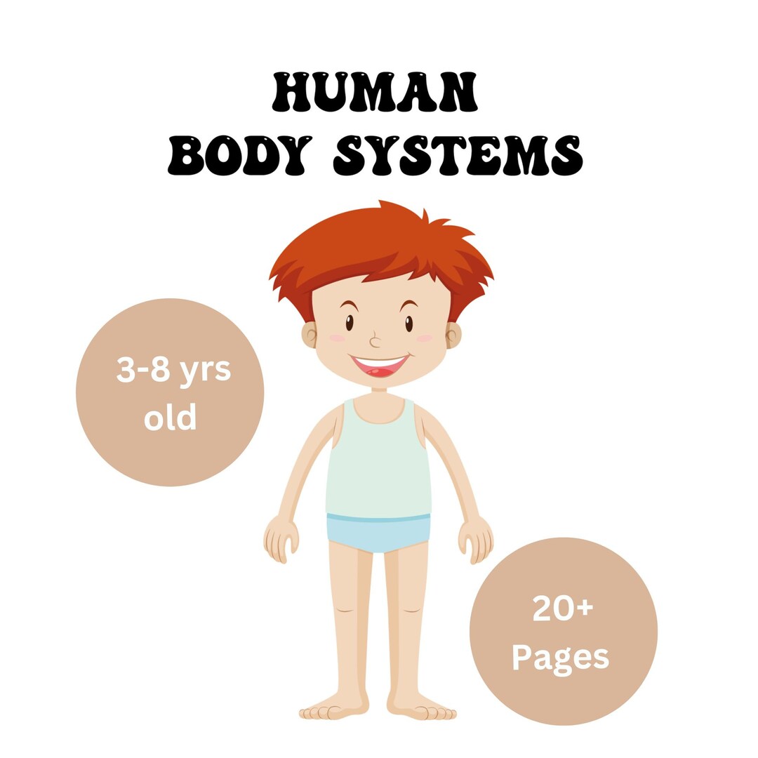 Kids Anatomy Coloring Worksheets for Ages 3-8 | Educational Body ...