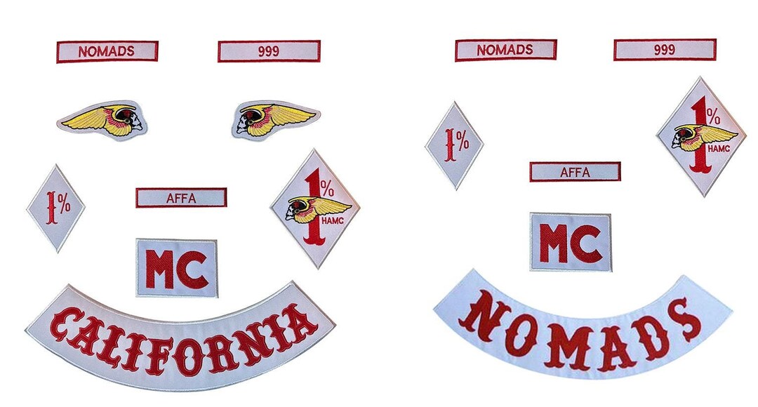 Nomads and California Biker Embroidery Patches: Both in One Order - Etsy