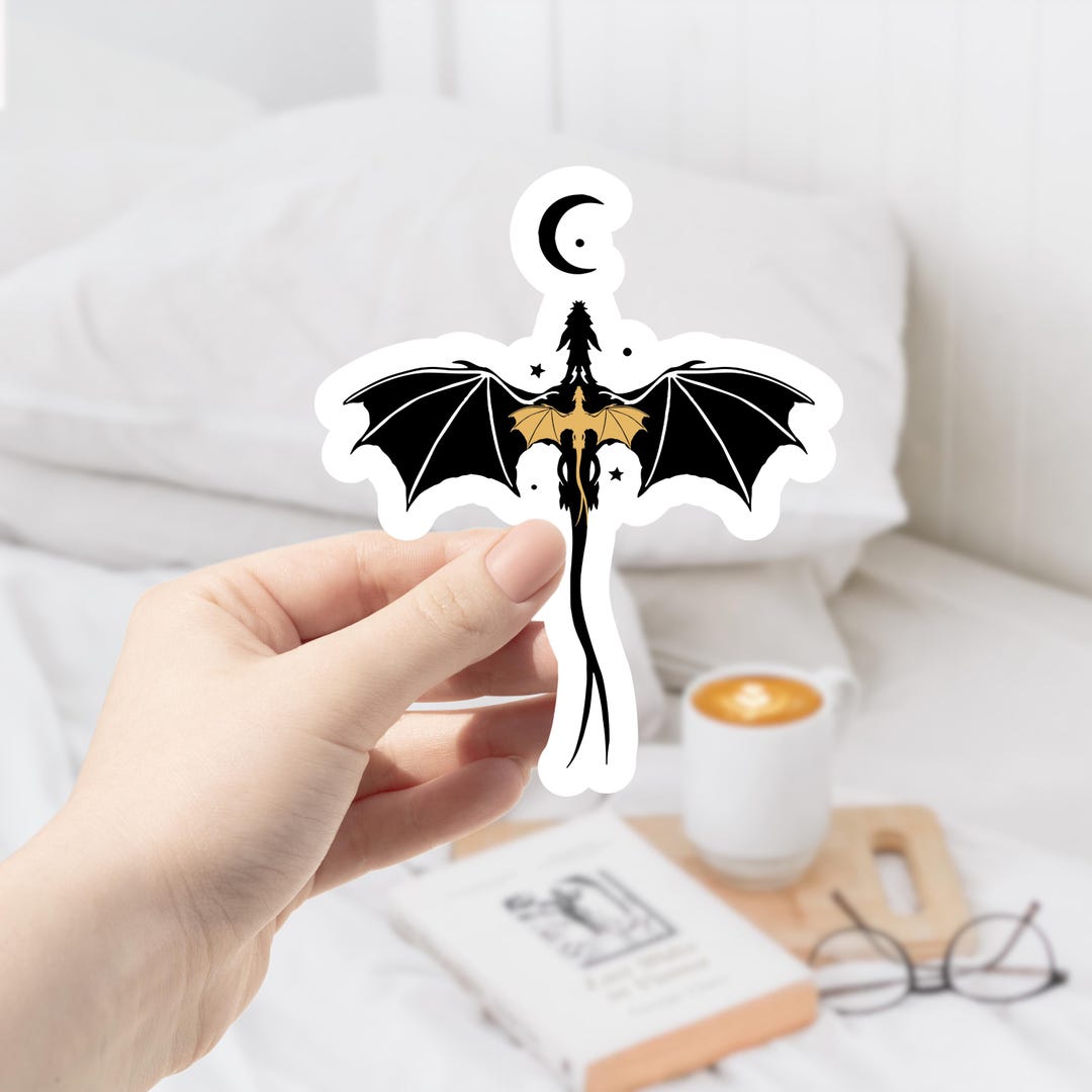 Fourth Wing Sticker Dragon, Book Sticker, Fourth Wing Sticker, Bookish ...