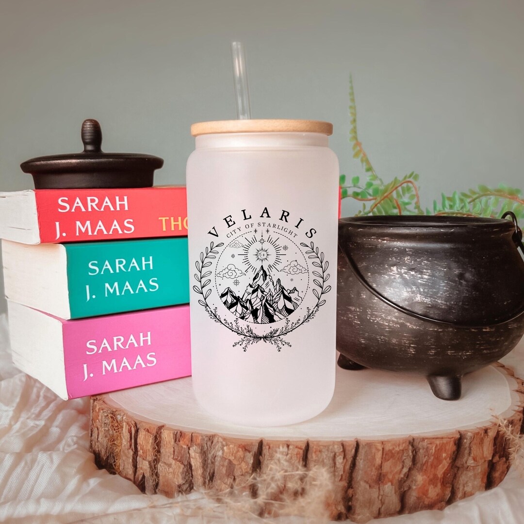 Velaris Glass Cup, City of Starlight Iced Coffee Cup, to the Stars ...