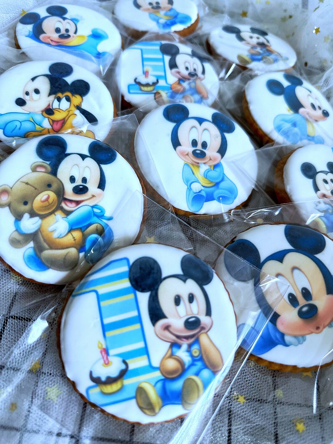Birthday Boys Mickey Mouse Sugar Cookies ,baby Mickey Mouse Themed ...