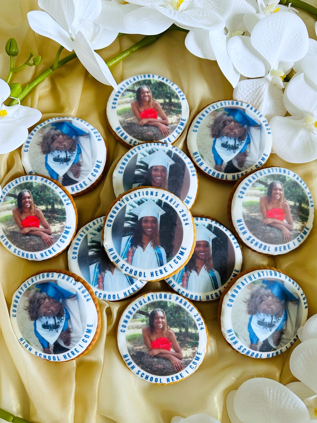 Personalized Edible Print Cookies for Special Day, Sweet Treats for ...