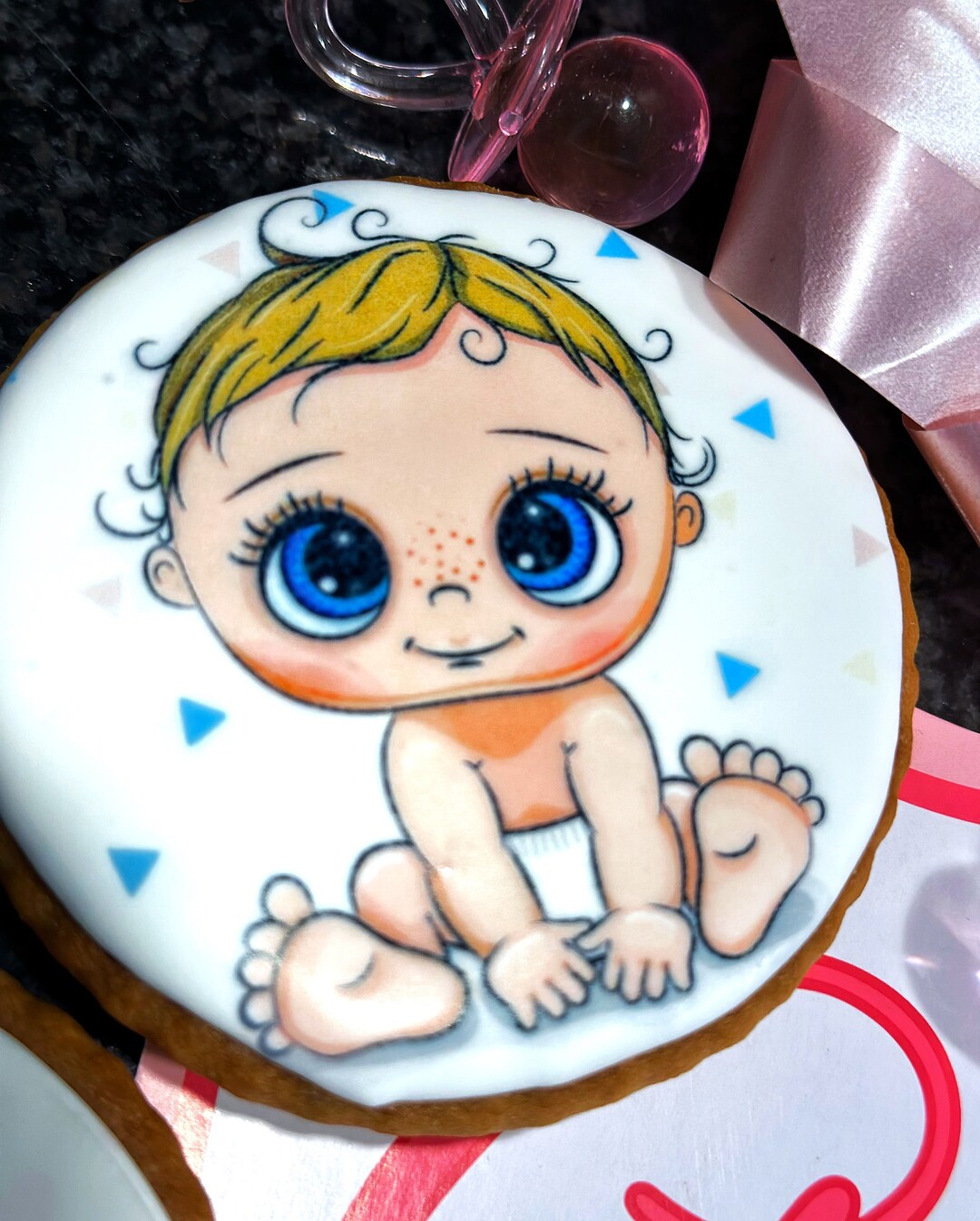He or She Cookies, Your Design Cookie, Gender Reveal Cookie, Pics Print ...
