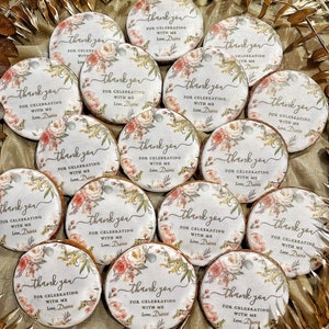 Personalized Thank You Cookies: Baby Shower & Wedding Favors (1 Dozen ...