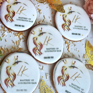 Custom Logo Cookies: Personalized Corporate Gift (12 Ct) - Etsy